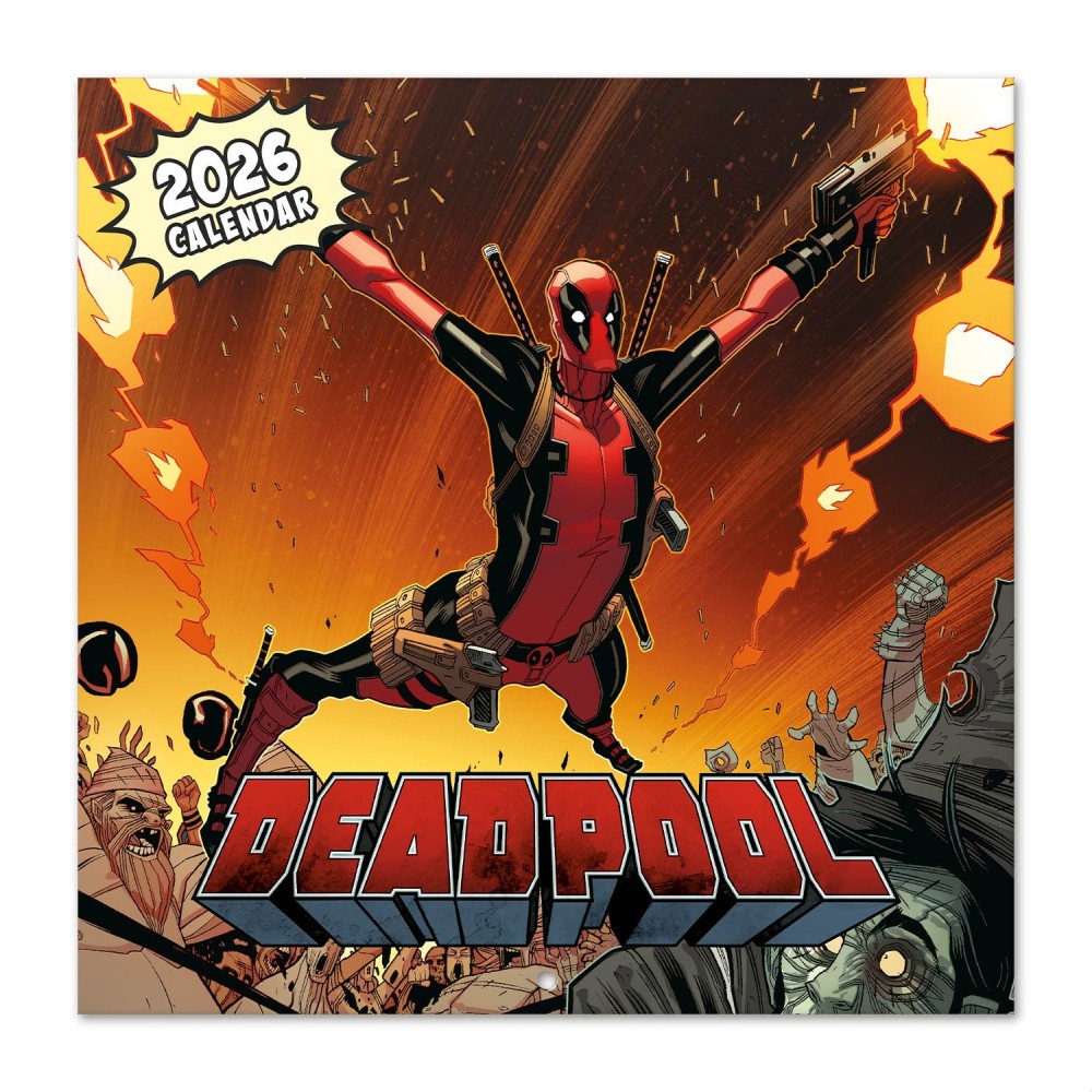 Marvel Deadpool Wall Calendar 2026