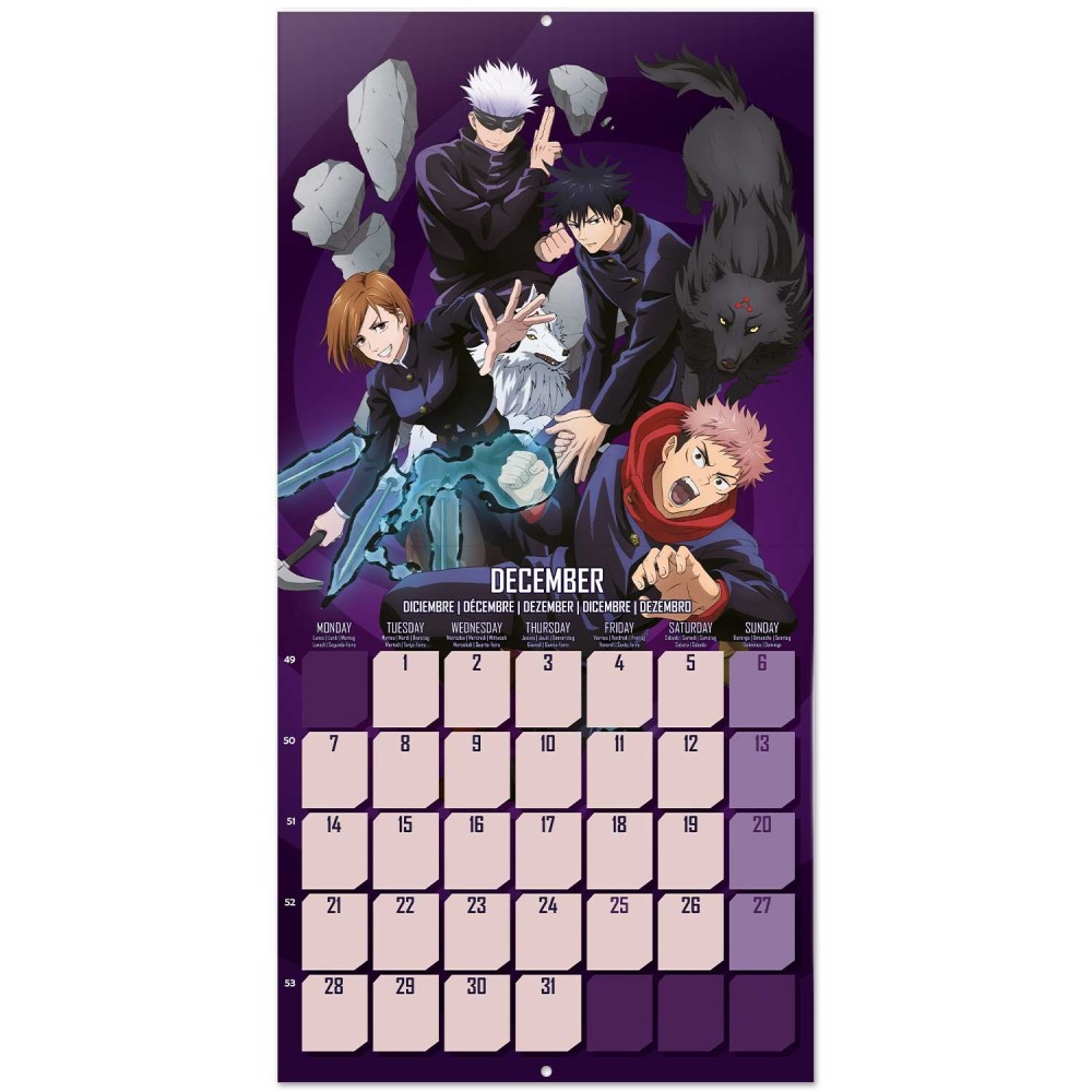 Jujutsu Kaisen Wall Calendar 2026